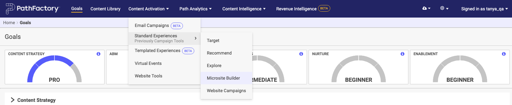 Use The Microsite Landing Page Editor - PathFactory