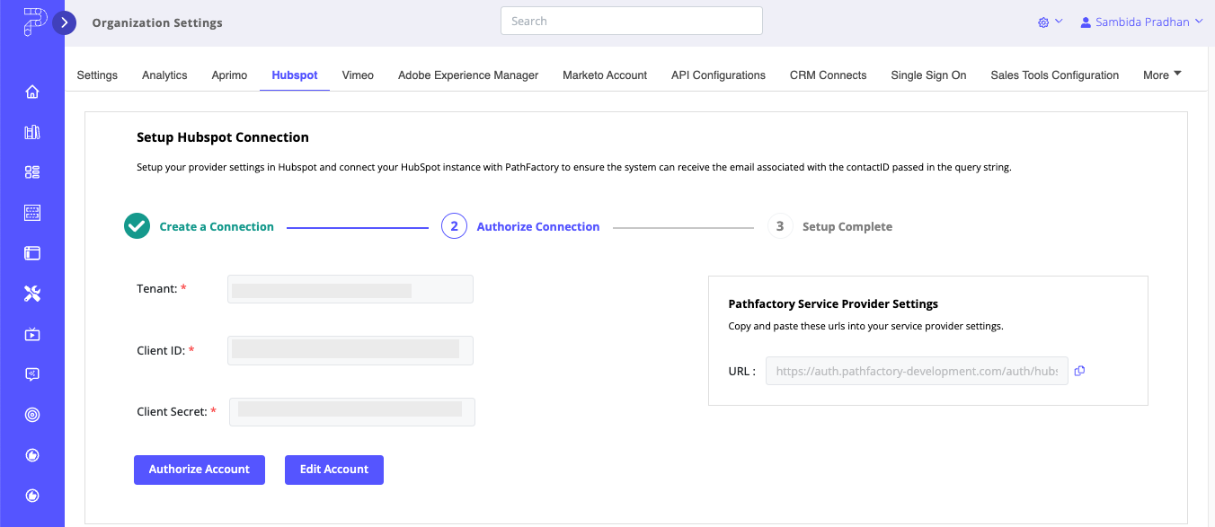 PathFactory - HubSpot Integration - PathFactory