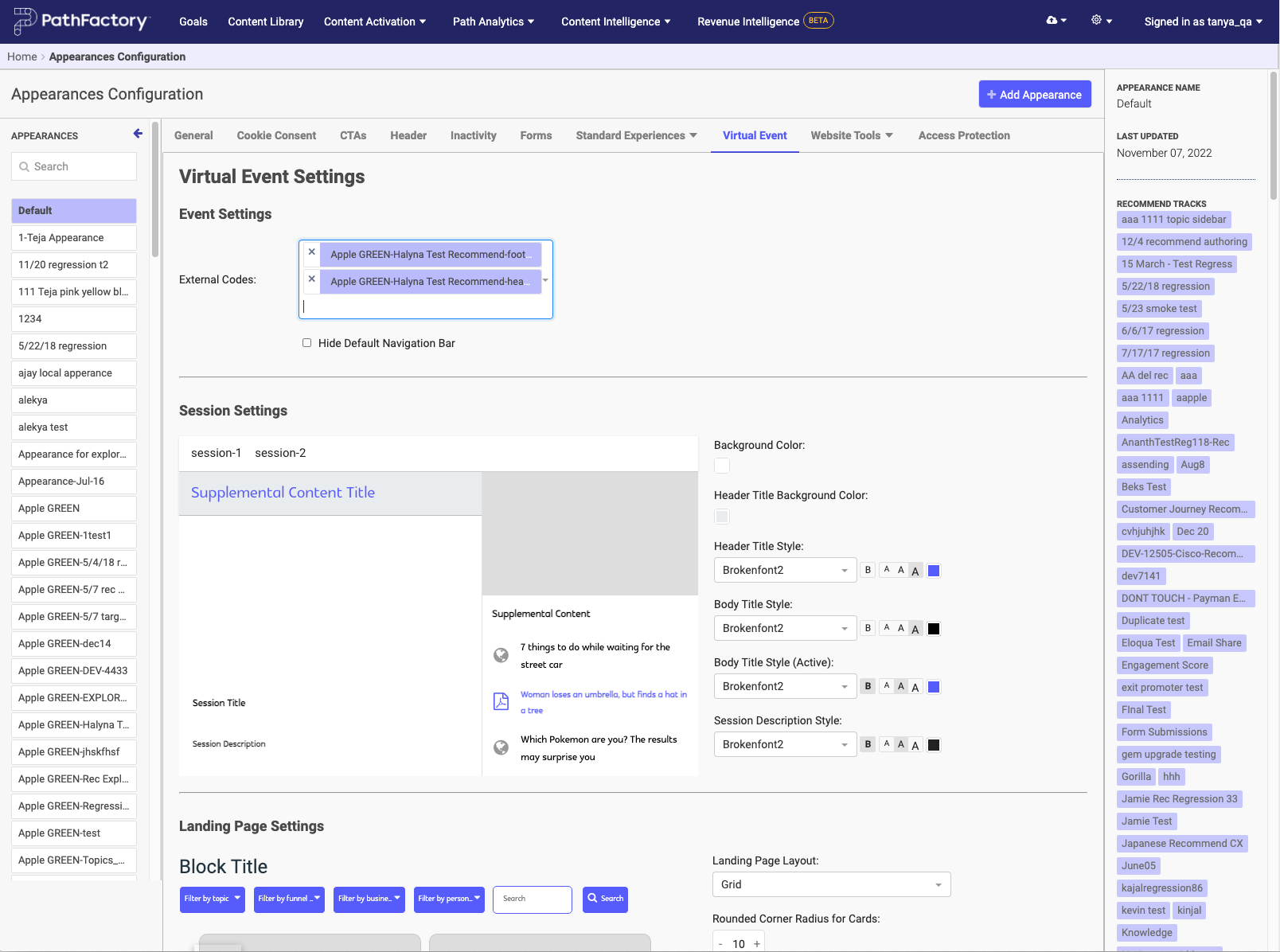 Customize your VEX events appearances - PathFactory