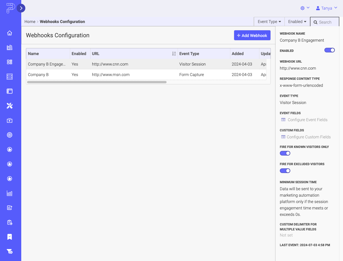 Setting Up Webhooks - PathFactory
