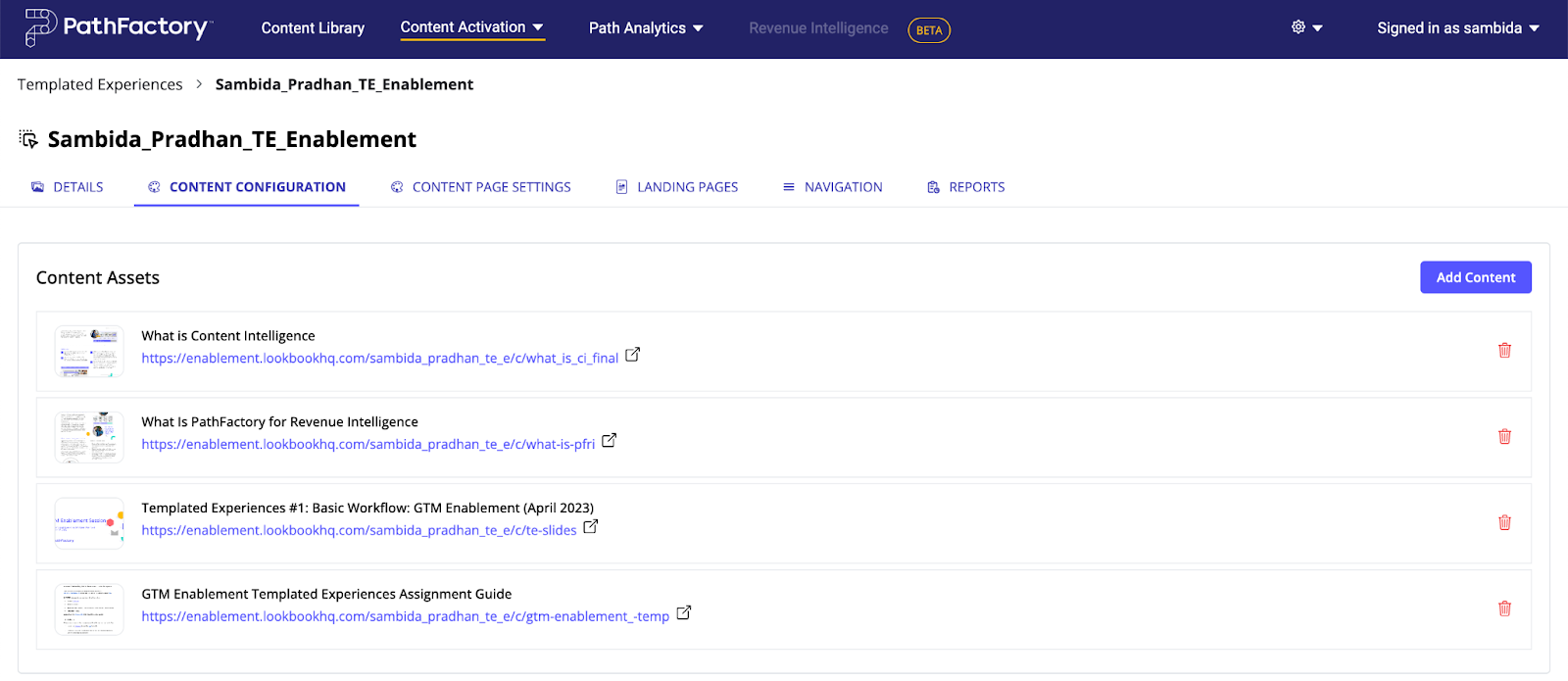 Introduction to Templated Experiences - PathFactory