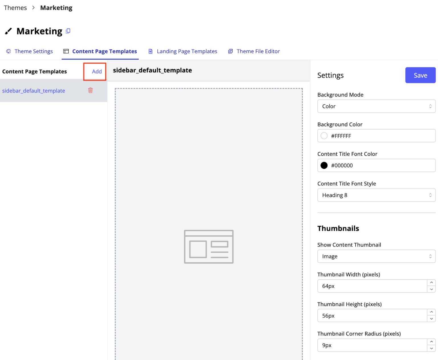 How to Customize a Theme for Content Page Template Appearances ...