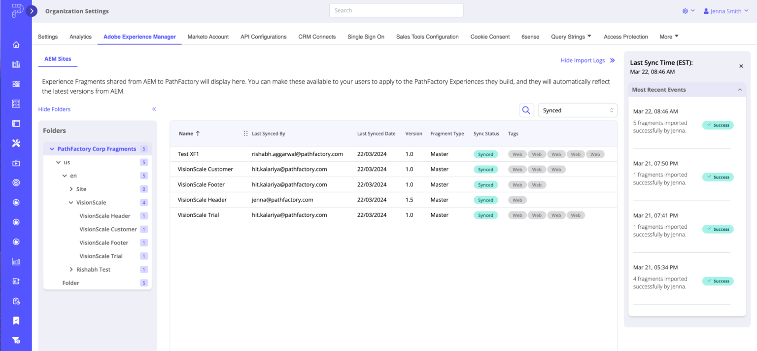 How to Integrate Adobe Experience Manager (AEM) with PathFactory - PathFactory