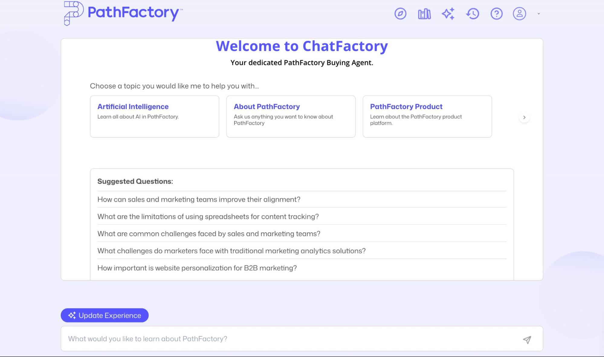 Using the ChatFactory Agent - PathFactory